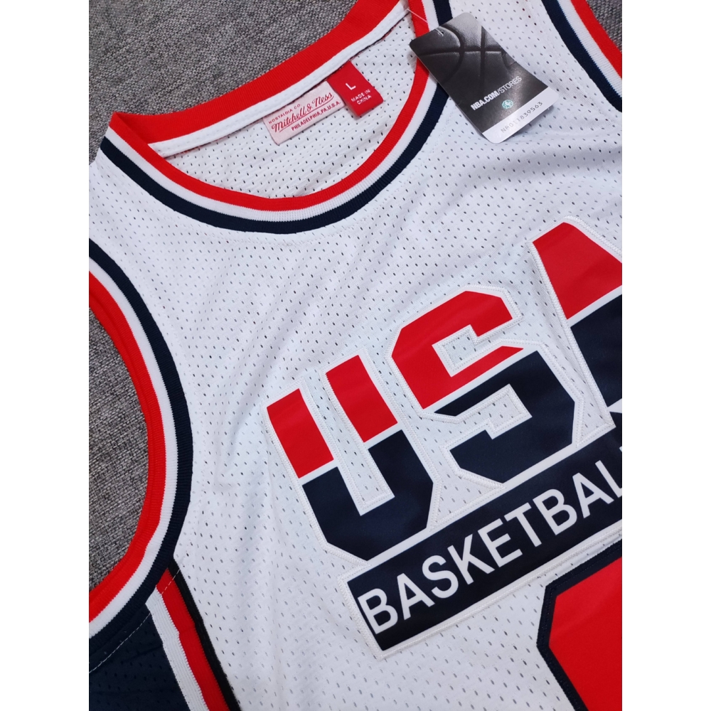 Michael Jordan Michael JORDAN fehér 1992 USA vintage mez (KÉSZLETEN ...