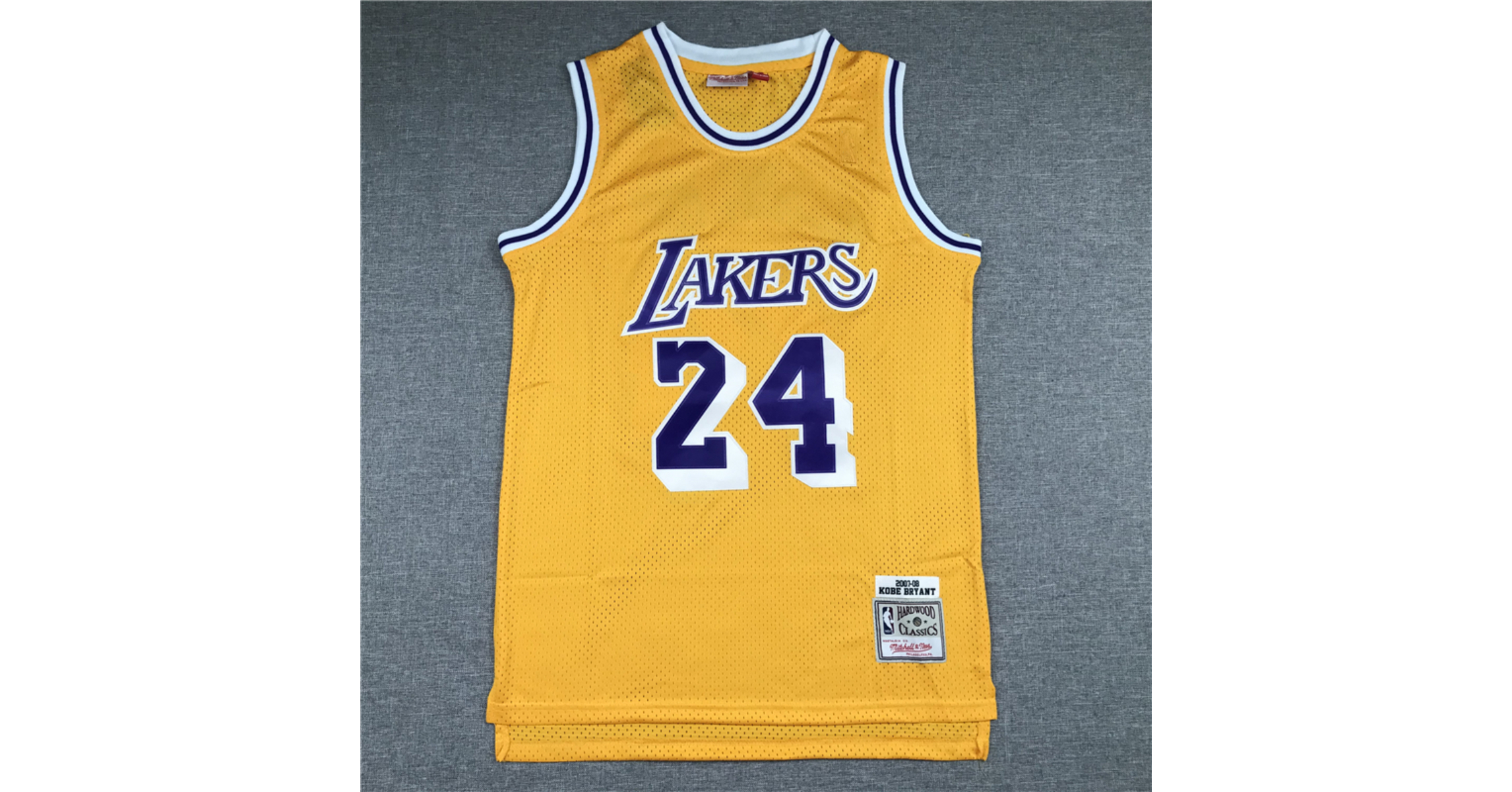 Los Angeles Lakers Kobe BRYANT 2007-08 sárga Los Angeles Lakers mez #24 ...